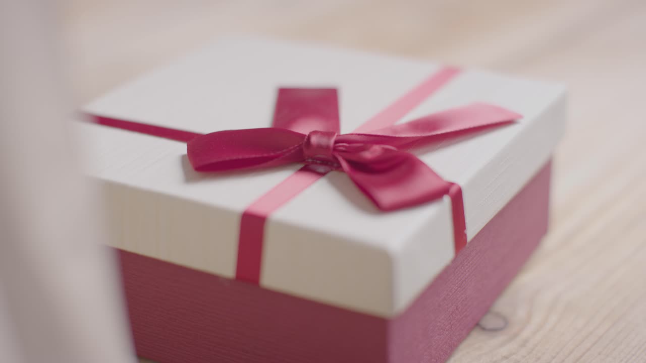 Free stock video - Close up of romantic valentines present in gift ...