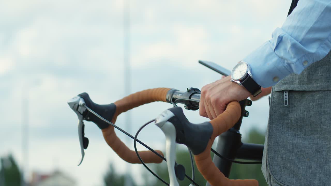 Free stock video - Close up of male hand tapping and typing on smartphone