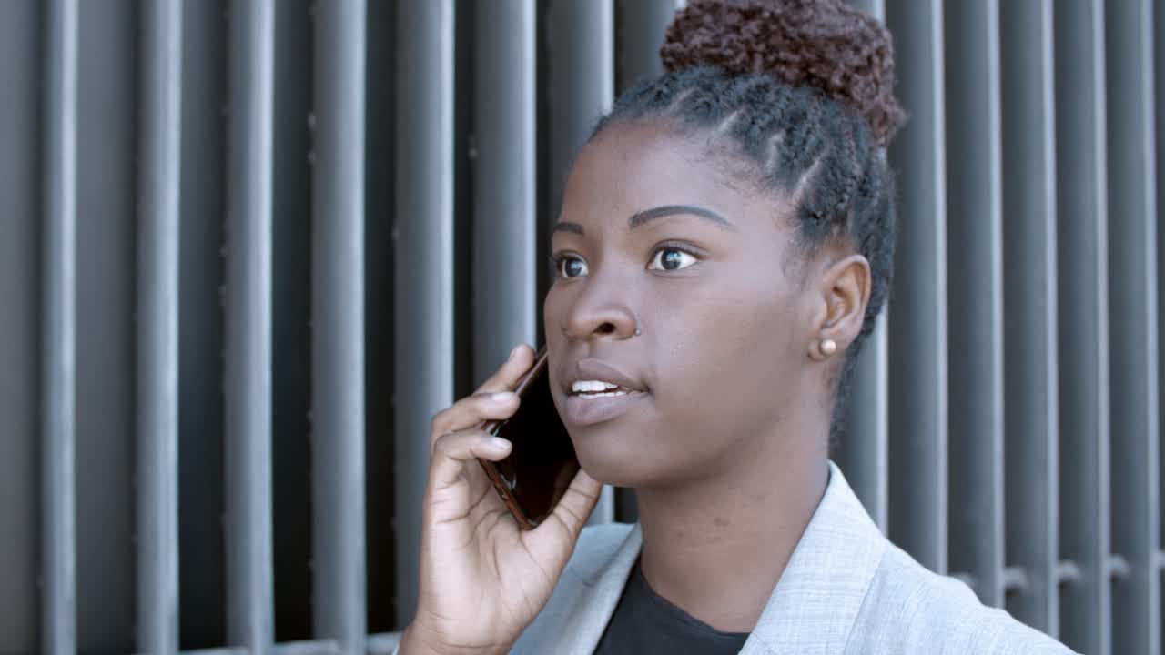 Free stock video - Static shot of a confident african-american ... Free stock video - Static shot of a confident african-american ...