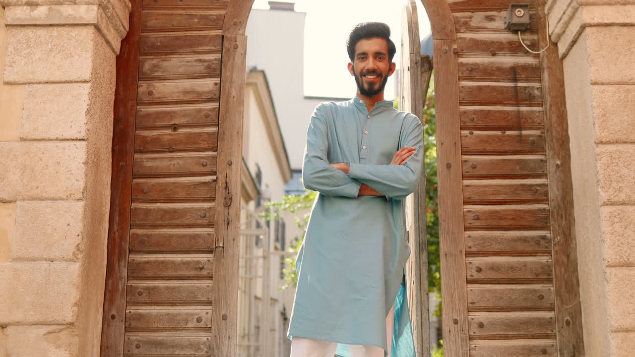 Free stock video - Portrait of a handsome indian man smiling Free stock video - Portrait of a handsome indian man smiling