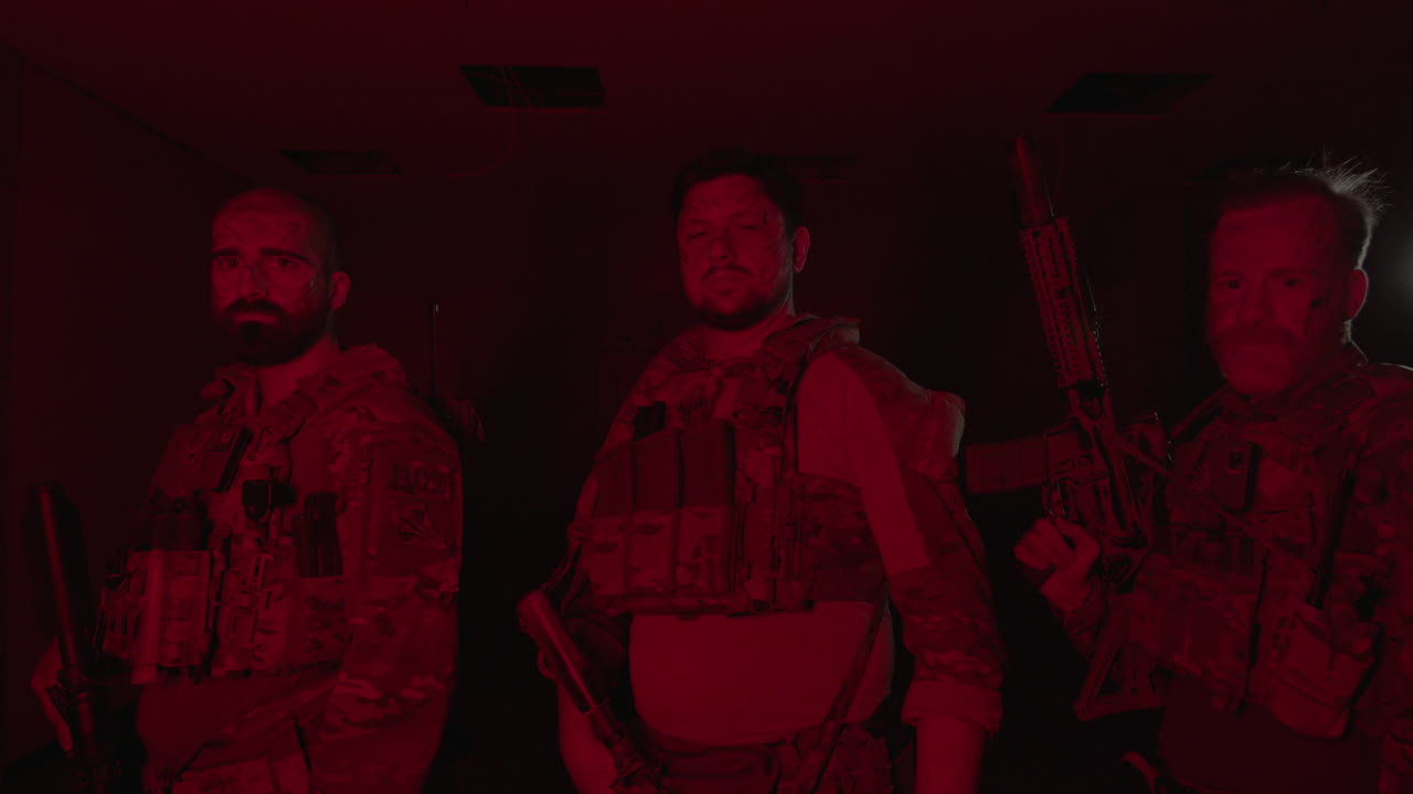 Free stock video - Front view of soldiers in bulletproof vests standing ... Free stock video - Front view of soldiers in bulletproof vests standing ...