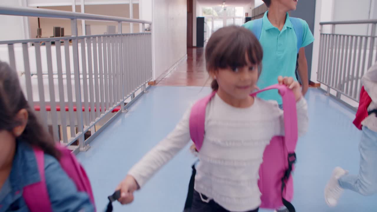 Free stock video - Diverse group of schoolkids of different ages ...