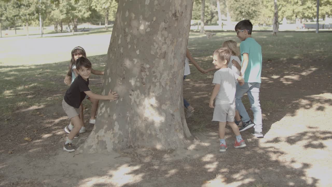 Free stock video - Cheerful kids holding hands and round dancing around ...