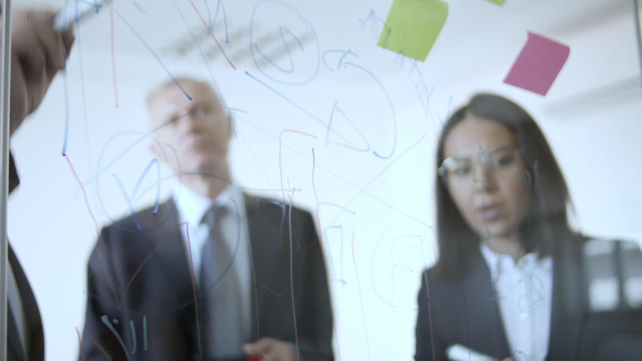 Free stock video - Group of managers working on strategy project