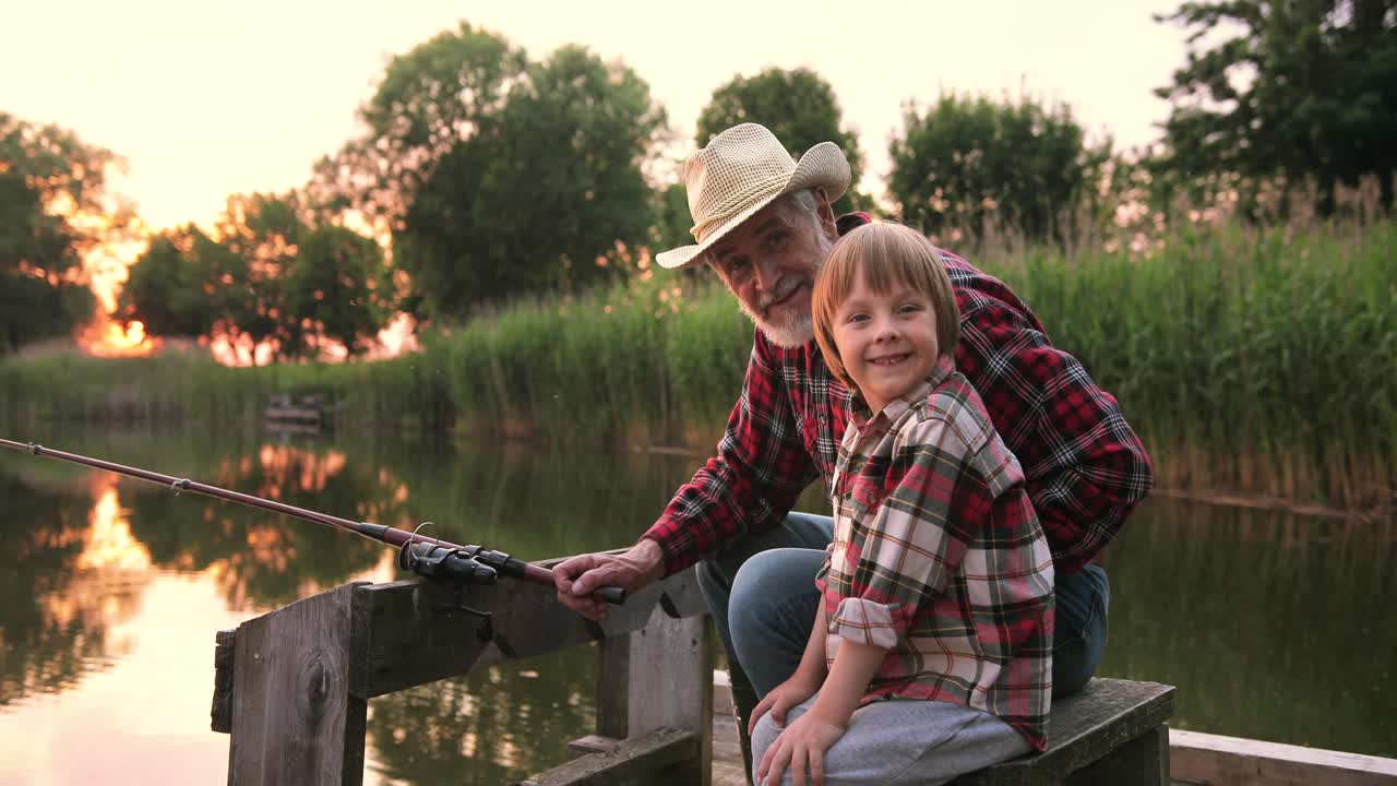 Free stock video - Close-up view of a grandfather and his grandson ...