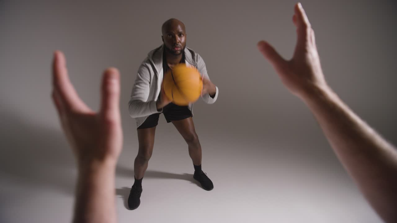 Free stock video - Studio shot of male basketball player dribbling and ...