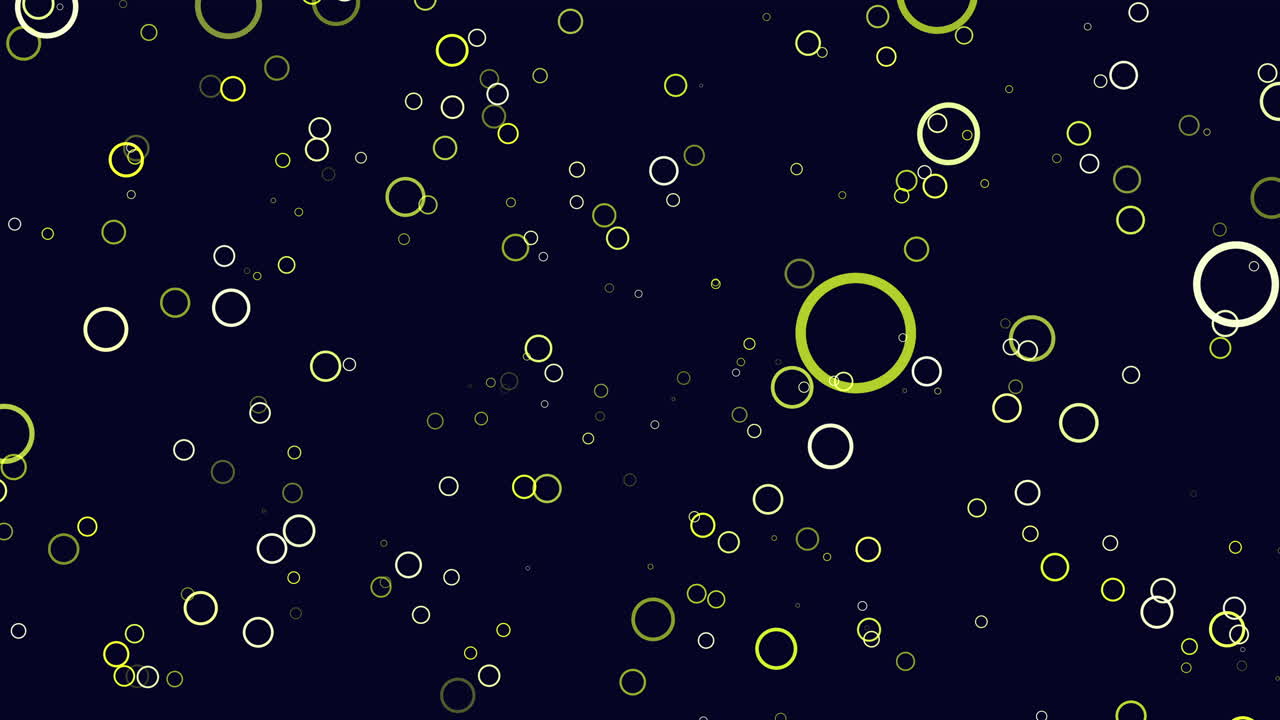 Premium stock video - Floating circles on a black background