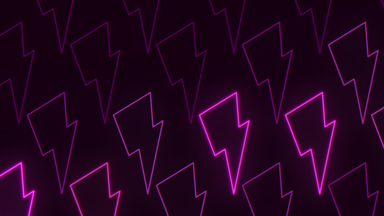Premium stock video - Dynamic black and purple lightning pattern for ...