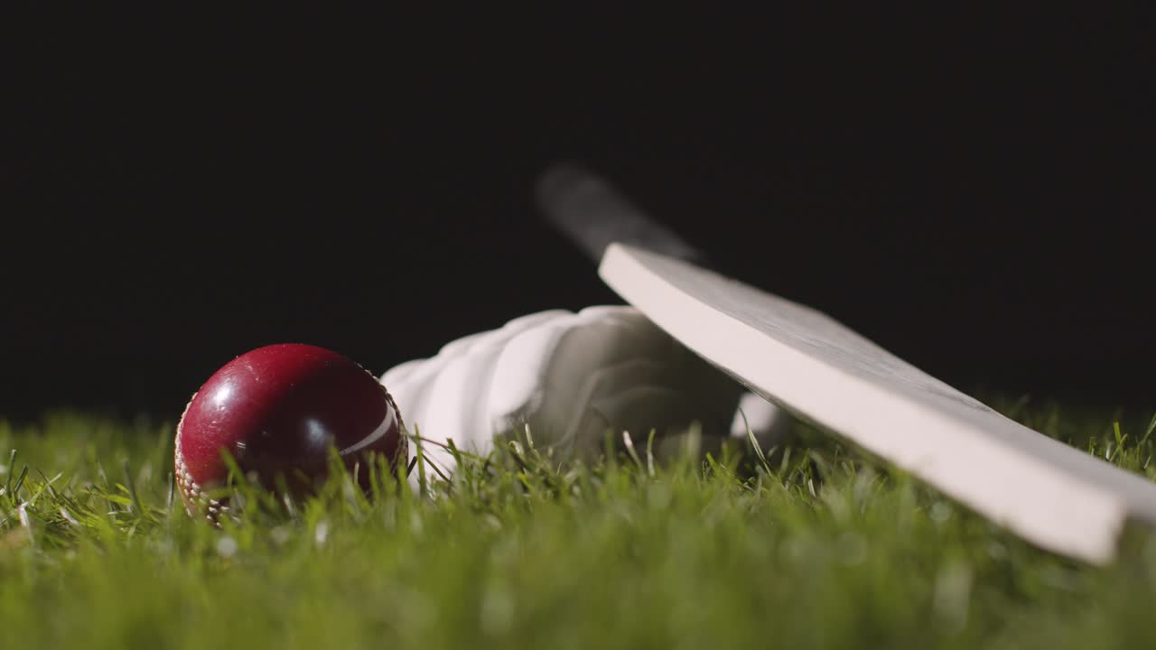 Free stock video - Studio cricket still life with close up of ball ...