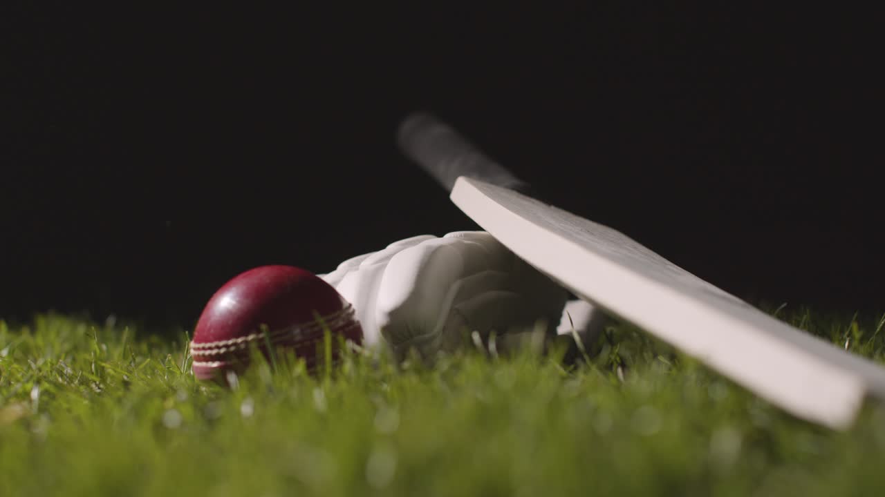 Free stock video - Studio cricket still life with close up of ball ...