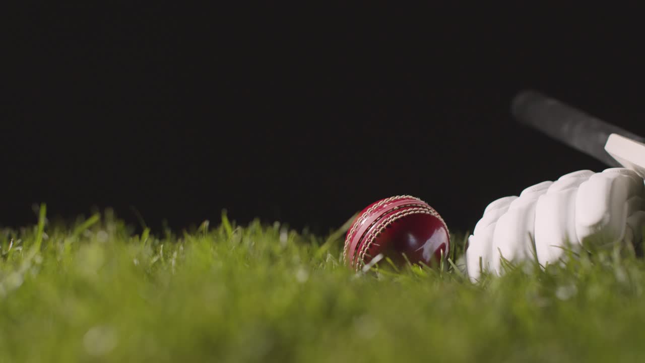 Free stock video - Cricket still life with close up of bat ball and ...