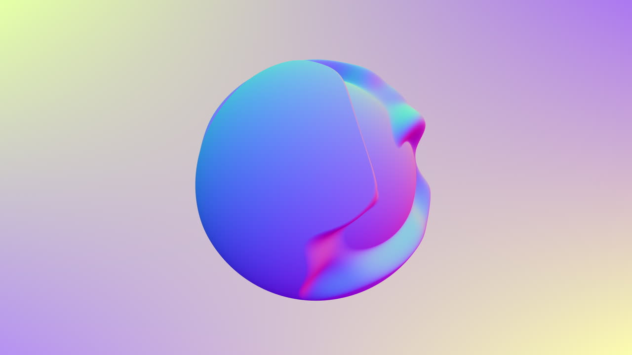 Premium stock video - Futuristic rainbow mystical geometric sphere on ...