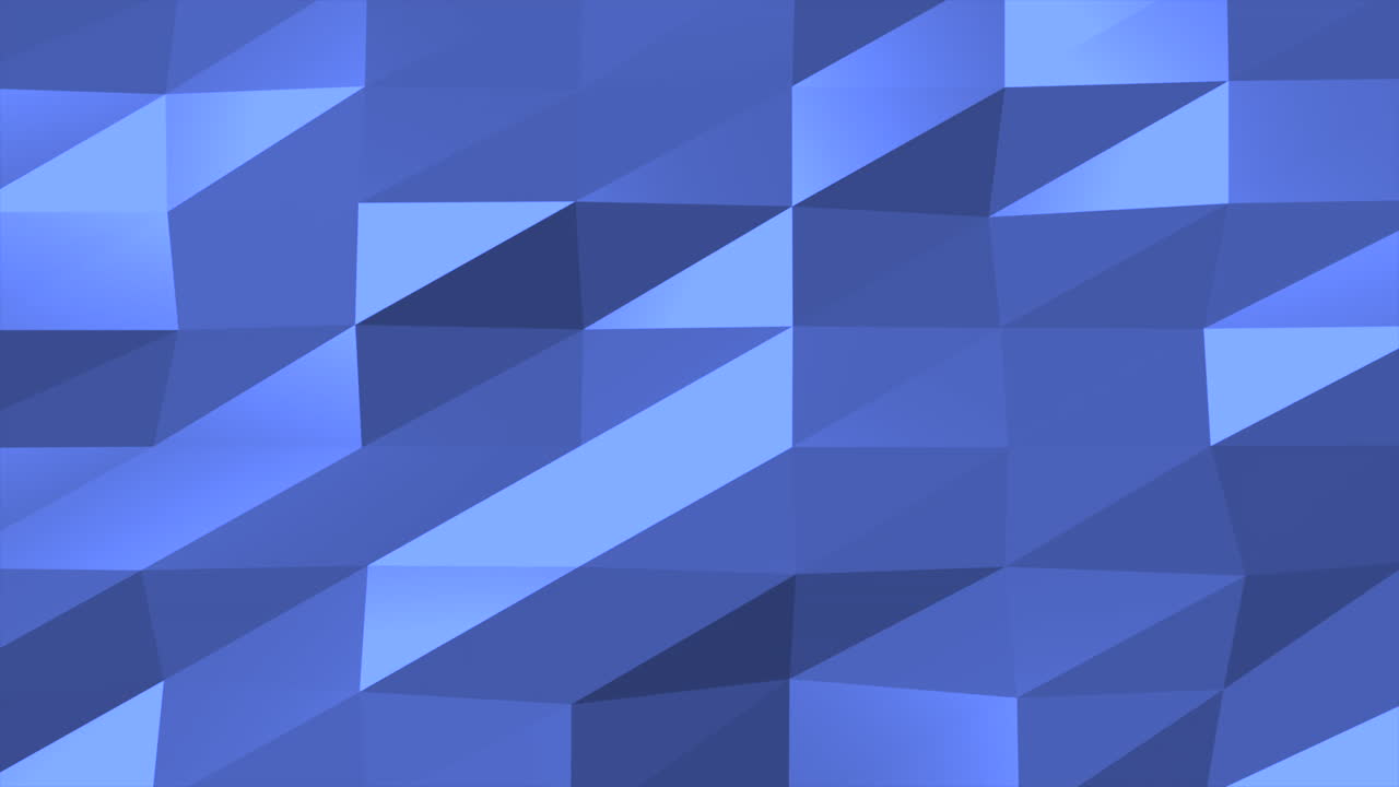 Premium stock video - Abstract and dark blue low poly shapes pattern 1