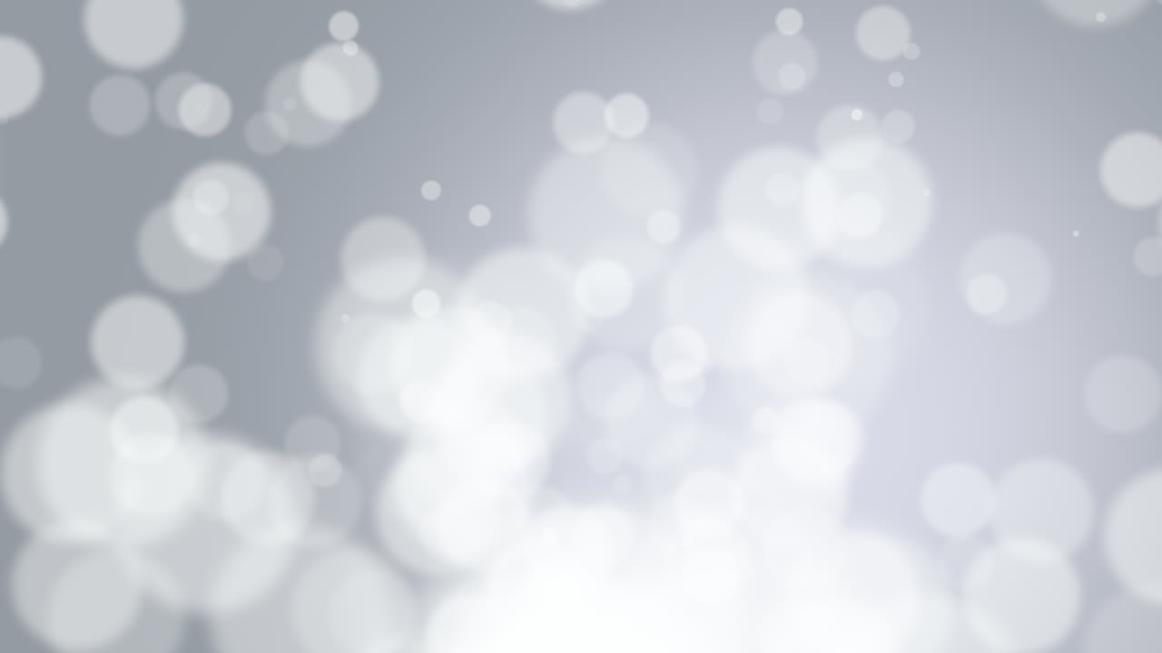 Premium stock video - Fly abstract silver particles and glitters on white gradient