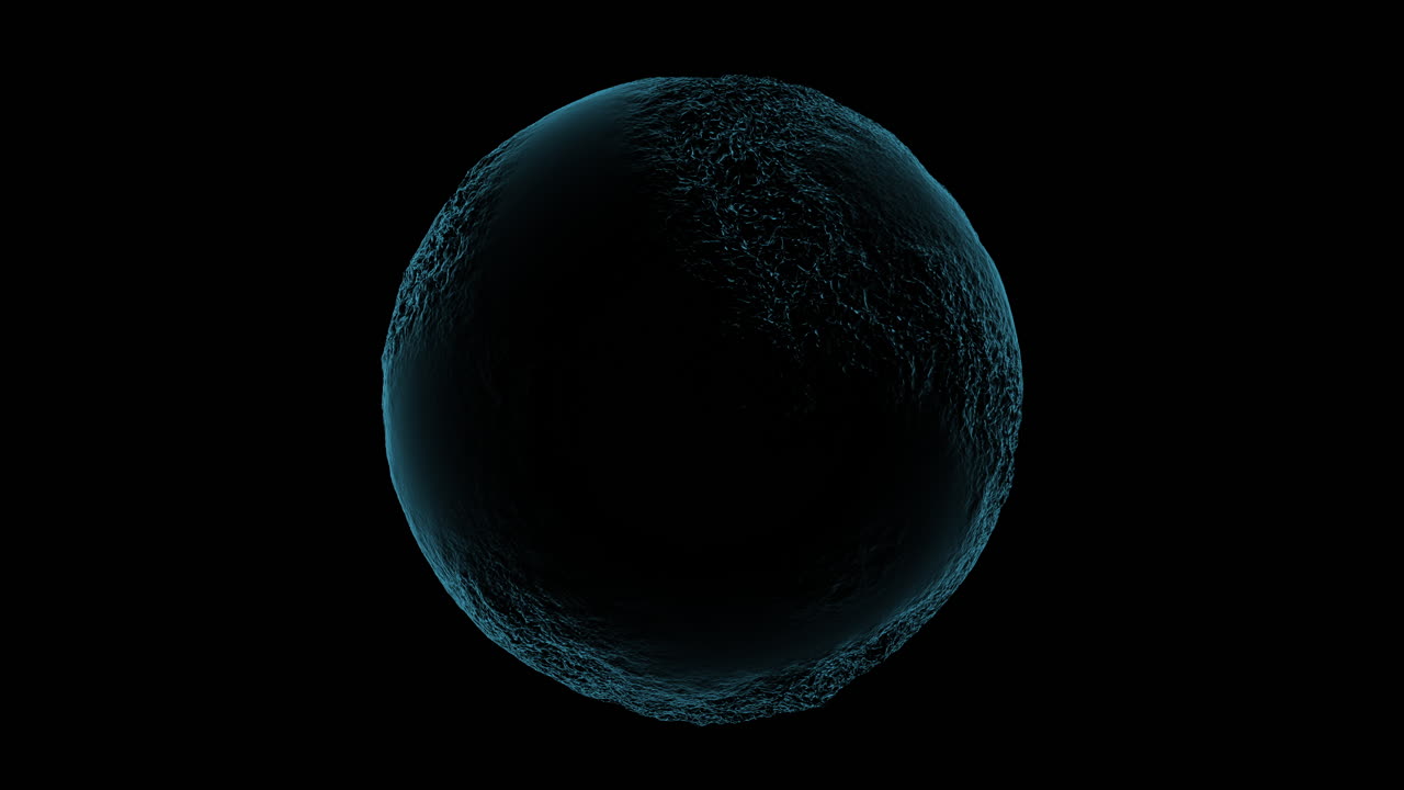 Premium stock video - Levitation sphere with flowing green waves and ...