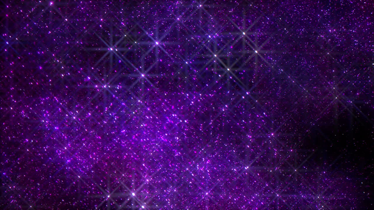Vídeo Premium - Estrellas violetas brillantes con efecto flash en la ...