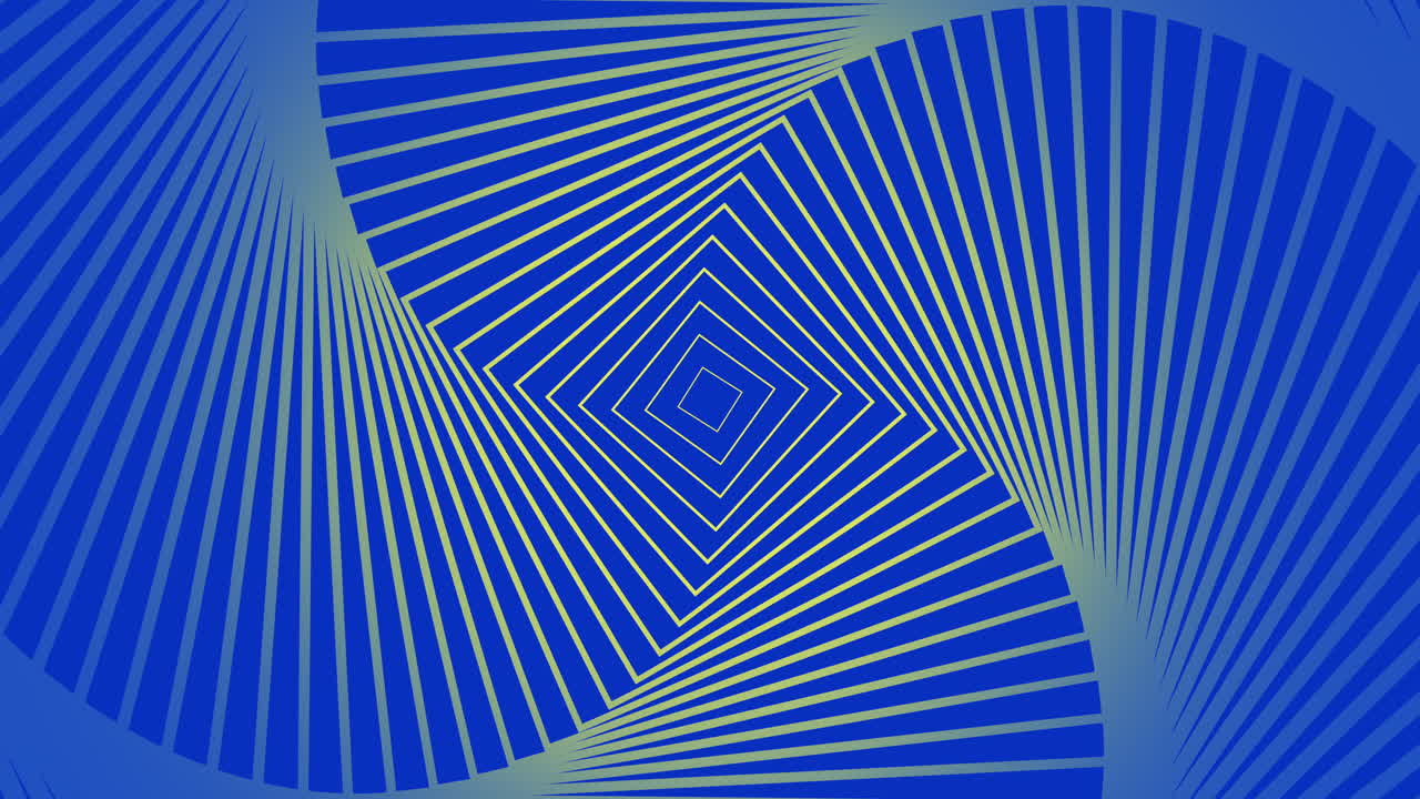 Premium stock video - Fractal retro squares and lines pattern in vertigo