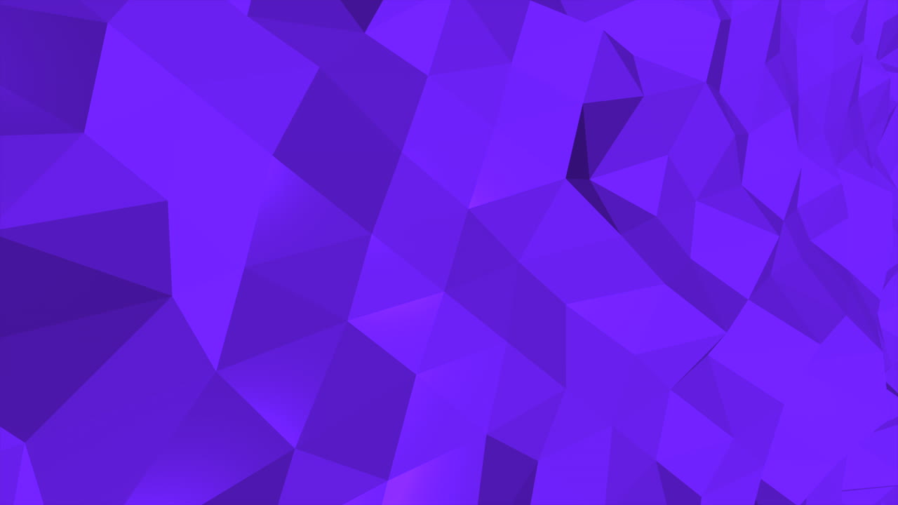 Premium stock video - Abstract and dark purple low poly shapes pattern 1