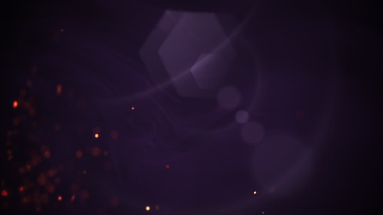 Premium stock video - Fly particles and light effect in blue sky