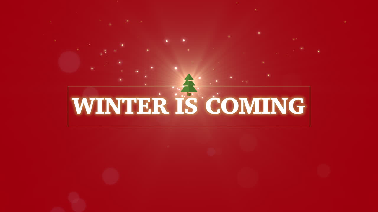 Premium stock video - Winter is coming with green tree and fall ...