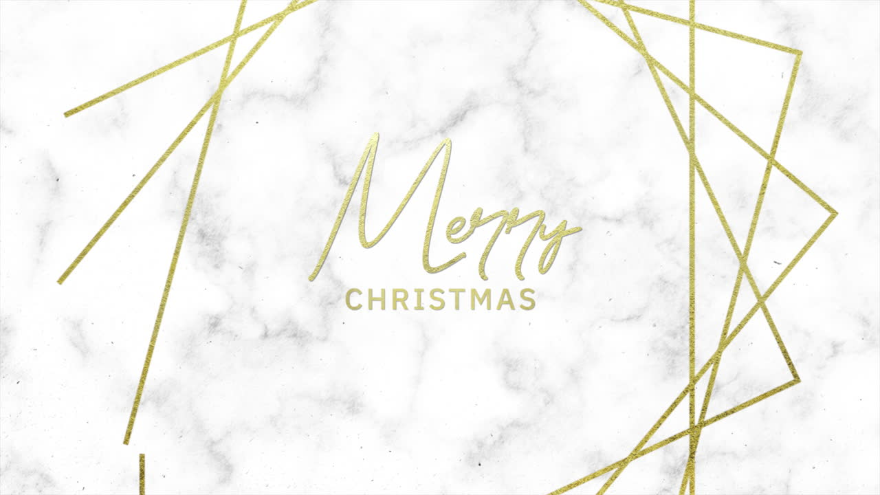 Premium stock video - Merry christmas on white marble texture with gold ...