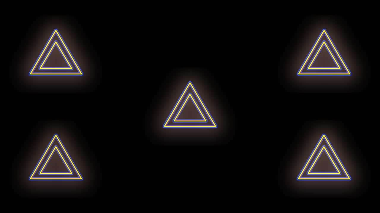 Premium stock video - Triangles pattern with pulsing neon yellow led ... Premium stock video - Triangles pattern with pulsing neon yellow led ...