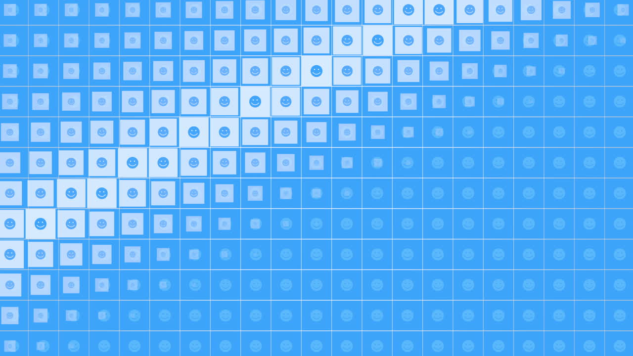 Premium stock video - Social smile network icons pattern on gradient ...
