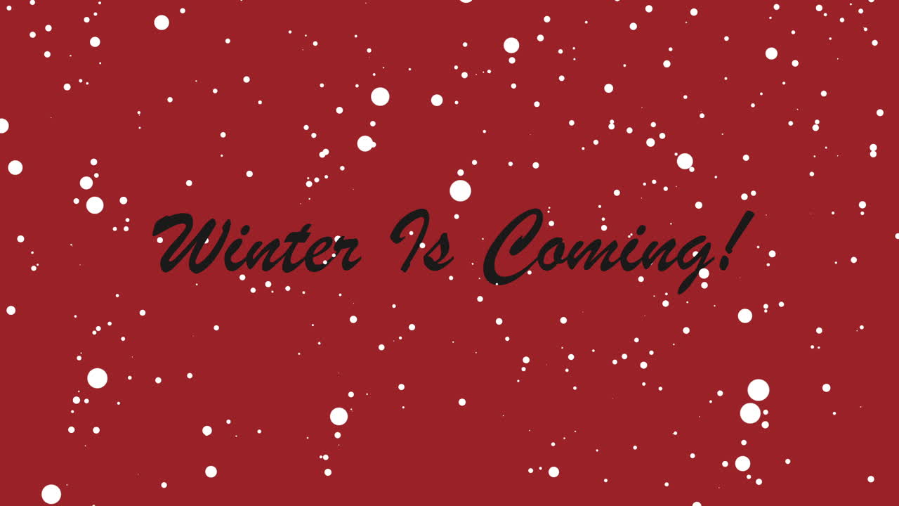 Premium stock video - Winter is coming with fall snow