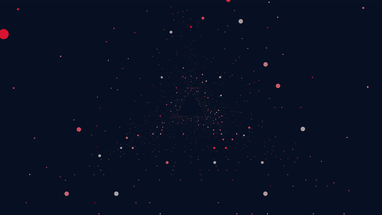 Premium stock video - Vertigo rainbow futuristic neon triangle with ...