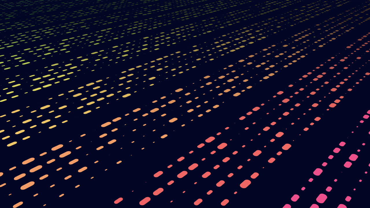 Premium stock video - Colorful dots pattern in rows