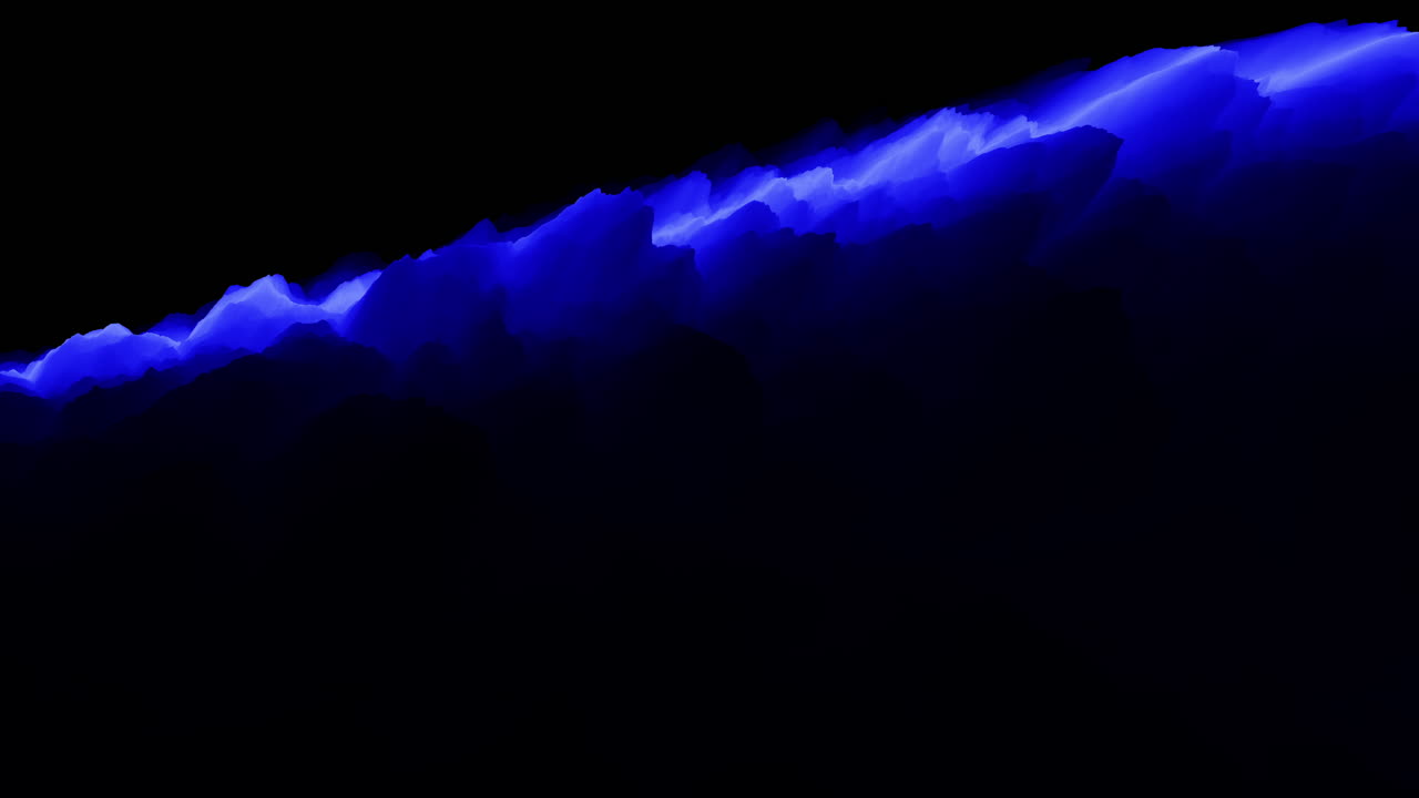 Premium stock video - Flowing dark mystical blue storm clouds on black ...