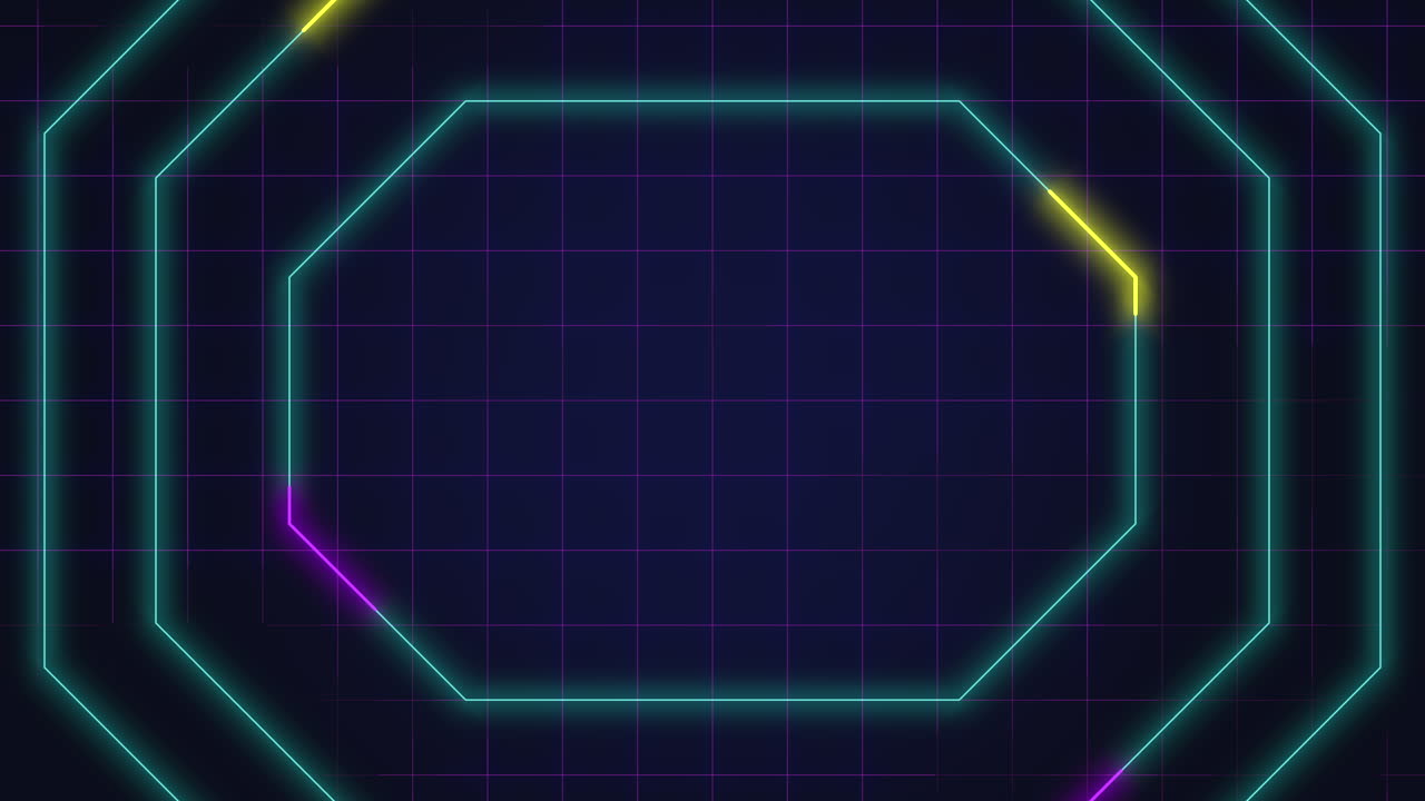 Premium stock video - Digital computer screen with lines and grid