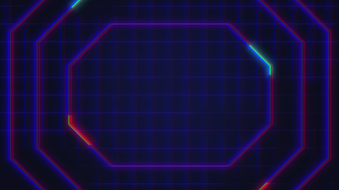 Premium stock video - Digital computer screen with lines and grid 1