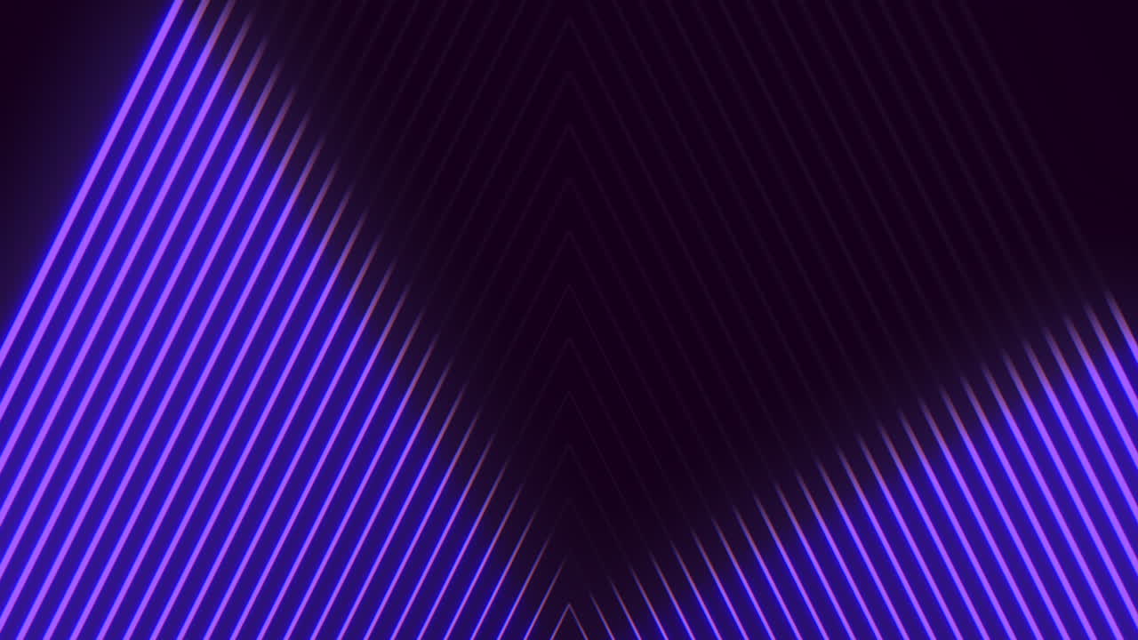 Premium stock video - Purple neon lines pattern on black gradient