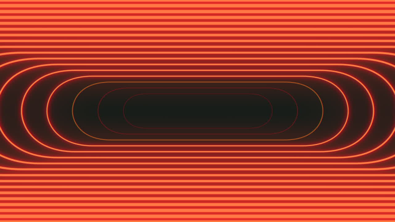Premium stock video - Red neon lines pattern on black gradient