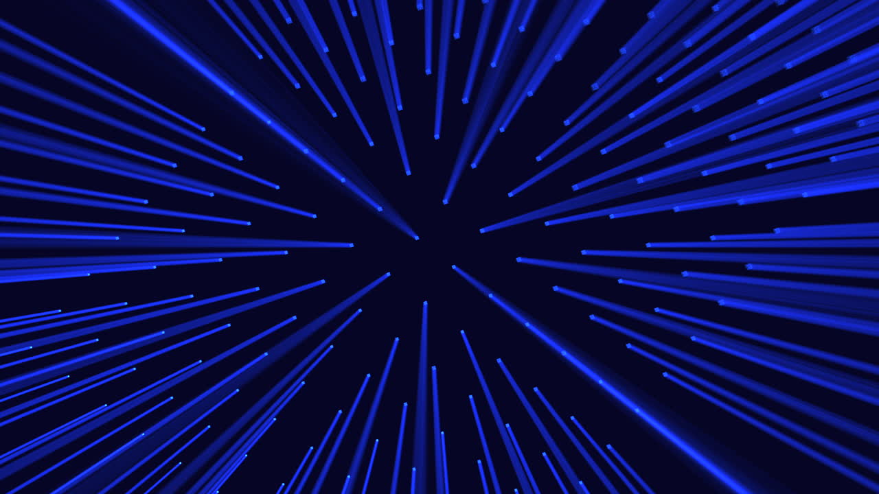 Premium stock video - Neon sphere with light beams