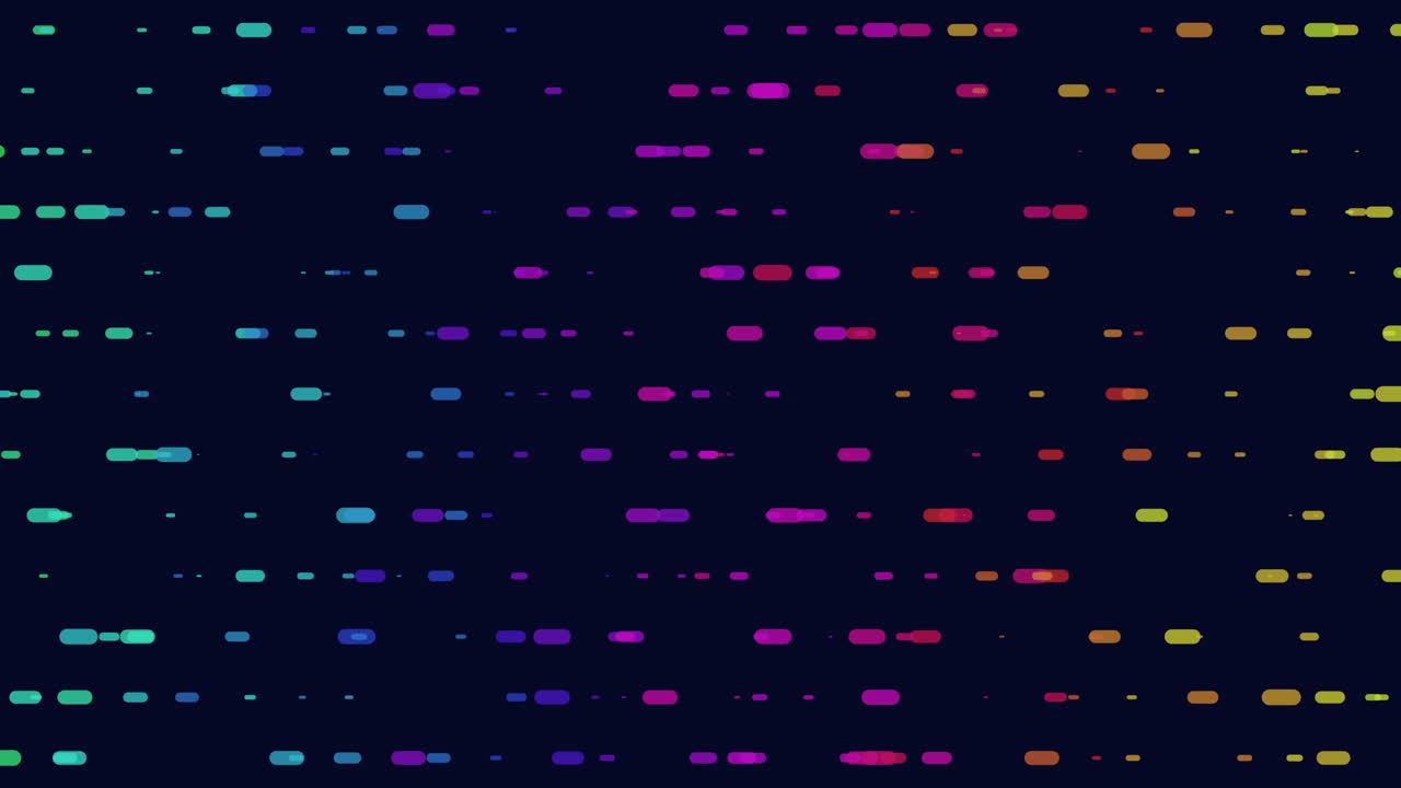 Premium stock video - Colorful dots pattern in rows on blue gradient 3