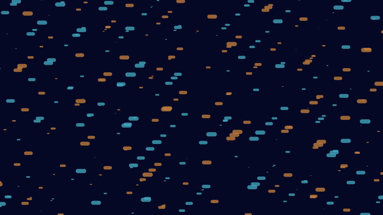 Premium stock video - Colorful dots pattern in rows on blue gradient 4
