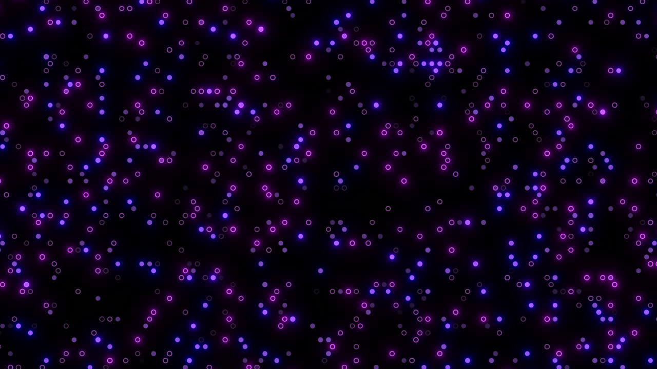 Premium stock video - Random rings pattern on digital screen