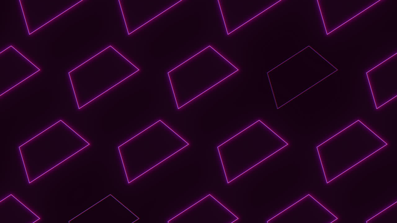 Premium stock video - Seamless neon purple geometric pattern in rows on ...