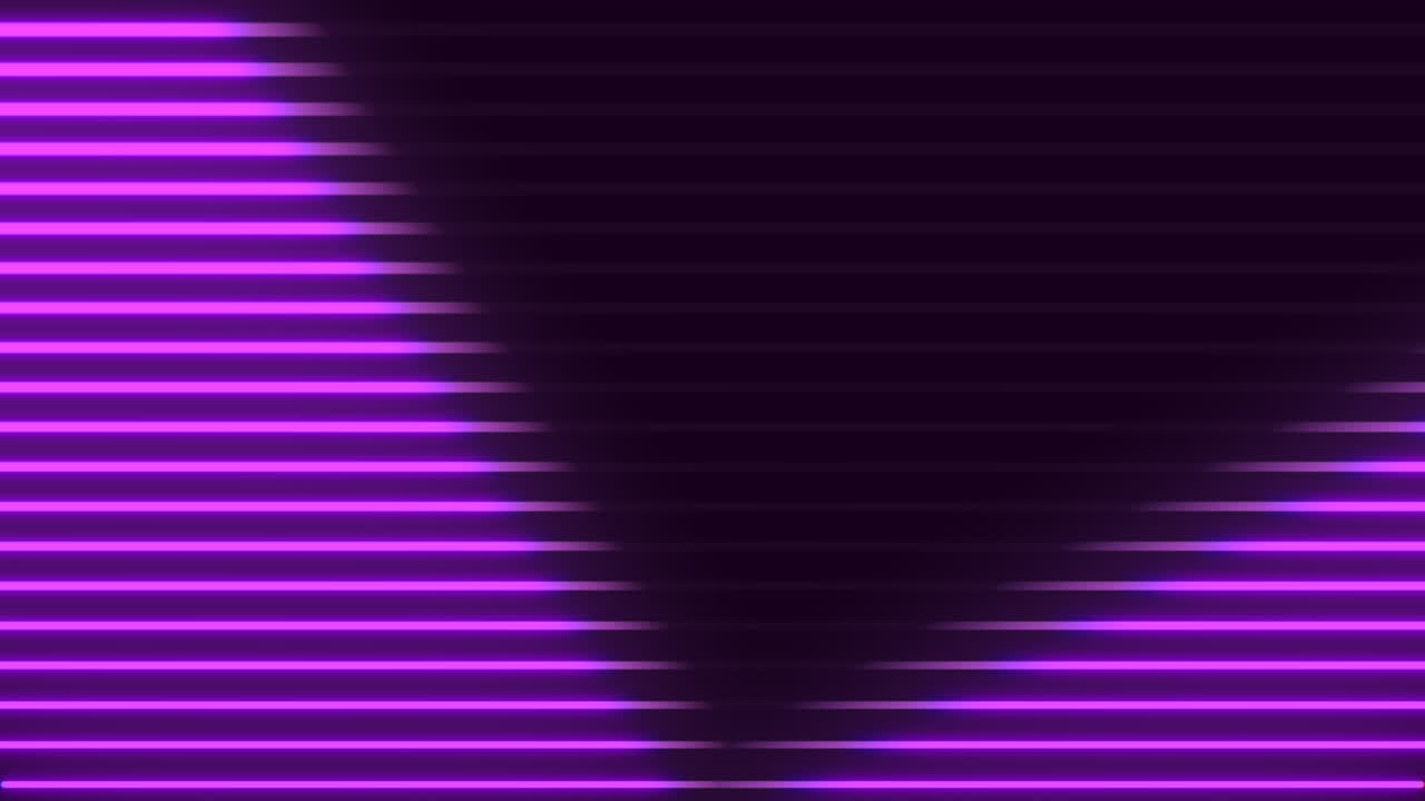 Premium stock video - Repeat pulse neon purple lines on black gradient
