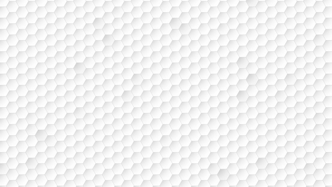 Premium stock video - Modern seamless white gradient hexagons pattern