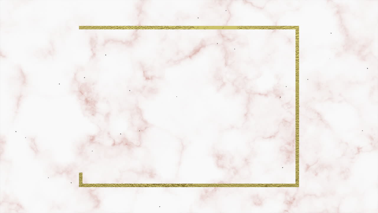 Premium stock video - Gold frame on marble texture