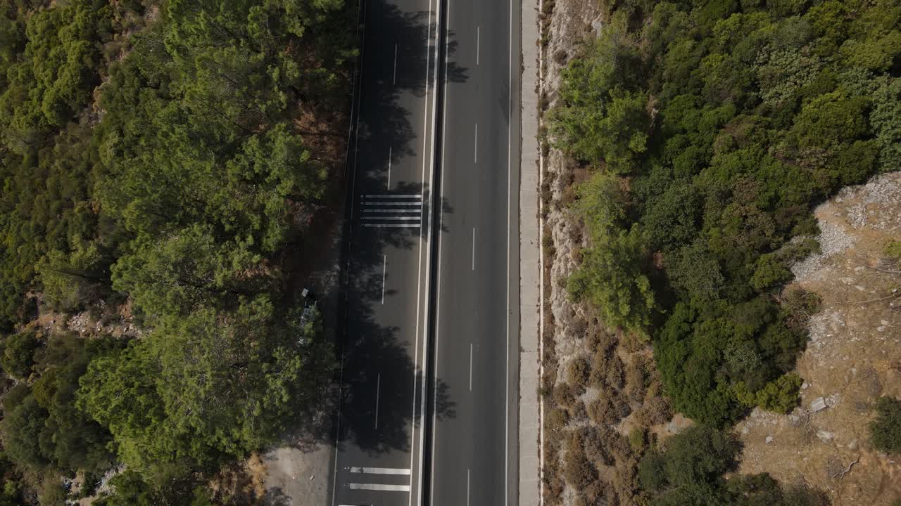 Premium stock video - Highway through forest