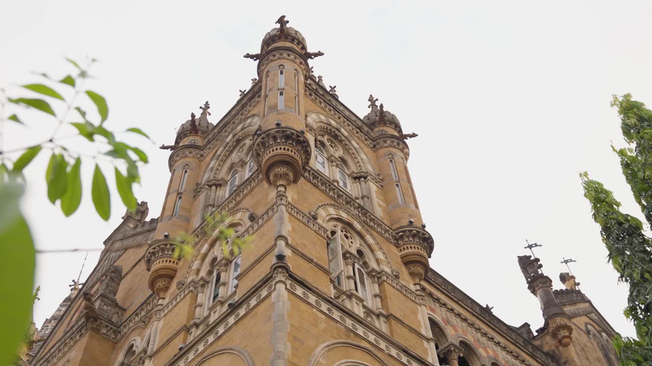 Free stock video - Exterior of csmt railway station in mumbai india ...