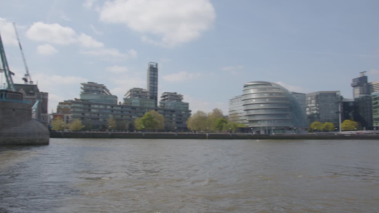 Free stock video - View from tourist boat on river thames going under ...