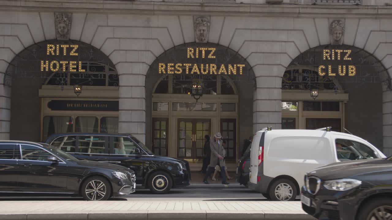Free stock video - Exterior of the ritz hotel on piccadilly in london ...