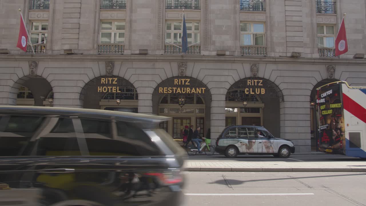 Free stock video - Exterior of the ritz hotel on piccadilly in london ...