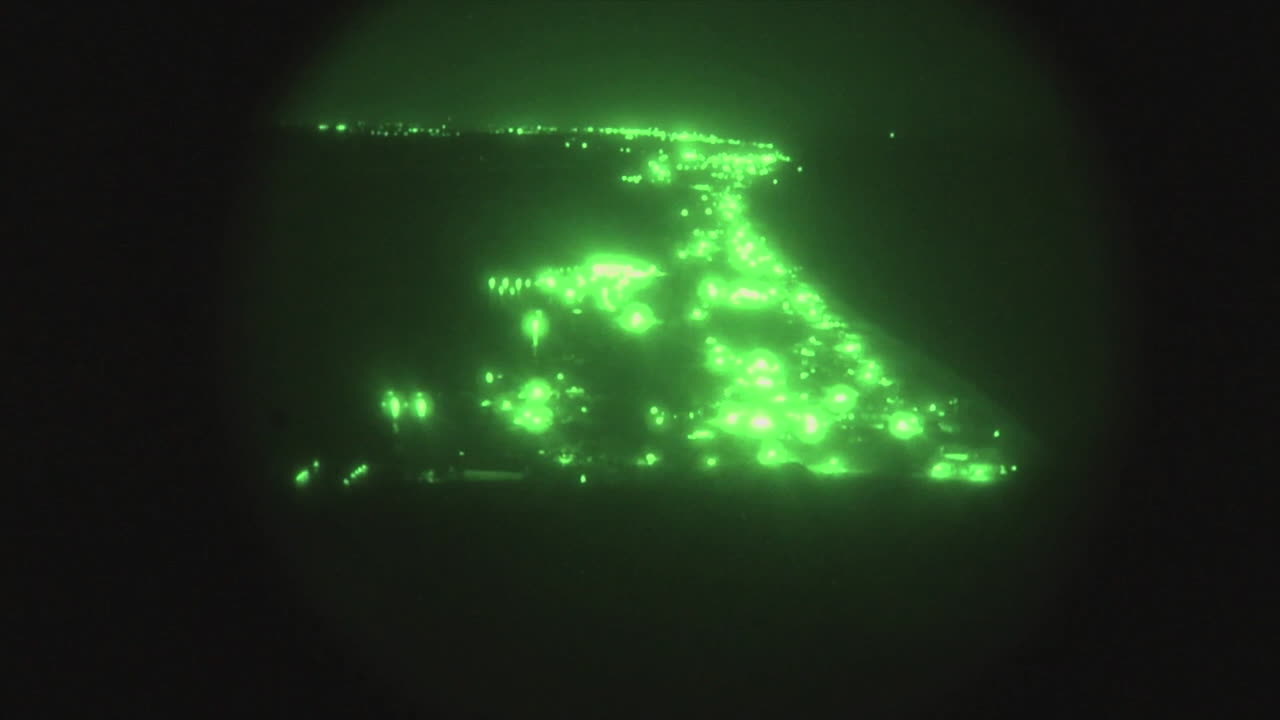 Night Vision Of Osprey Aircraft In Flight Free Stock Video Footage ...