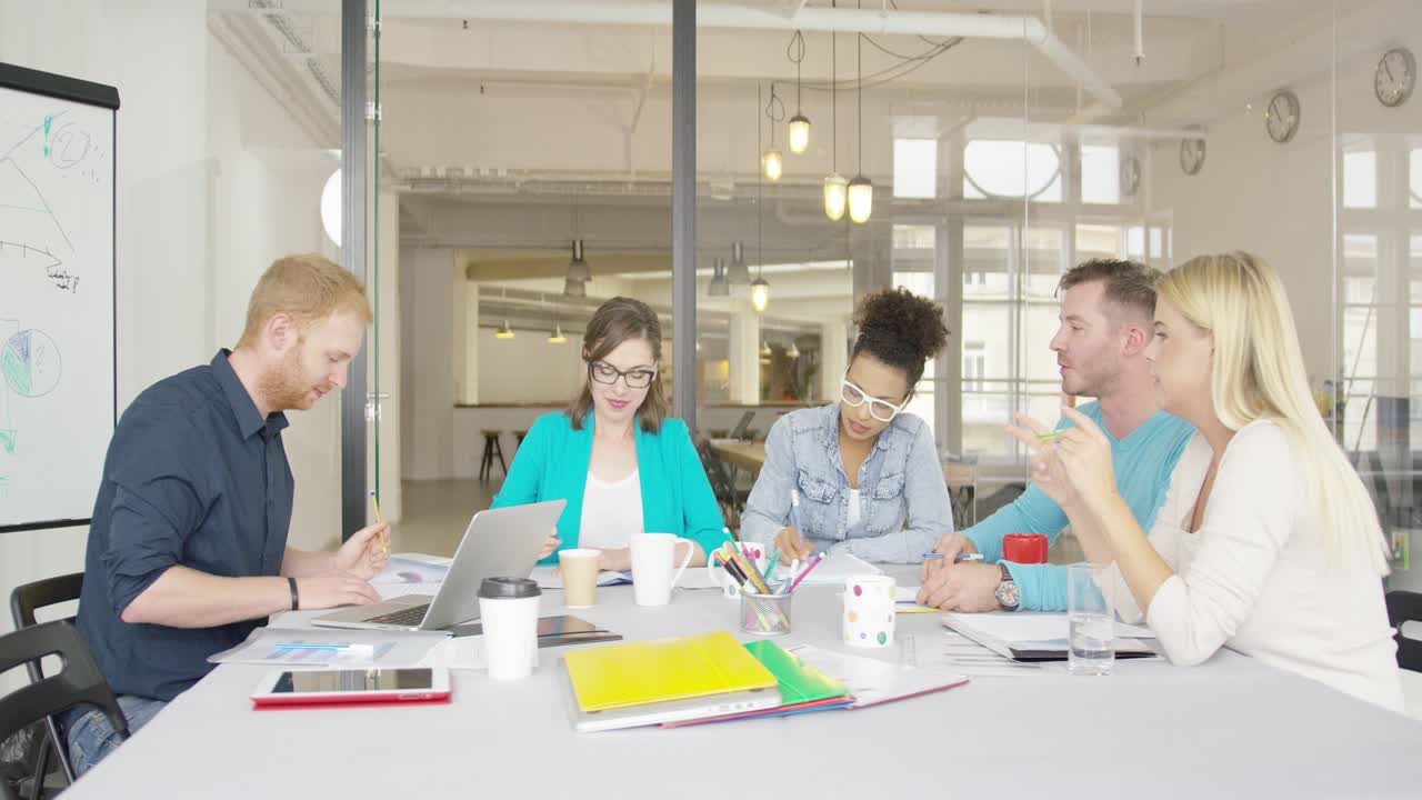 Premium stock video - People in process of work